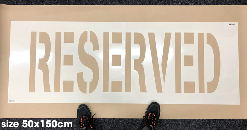 Walking man floor marking stencil – IdealStencils