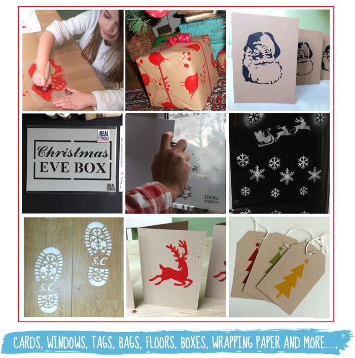Christmas Eve Box Stencil - Paint present boxes for kids | Ideal ...