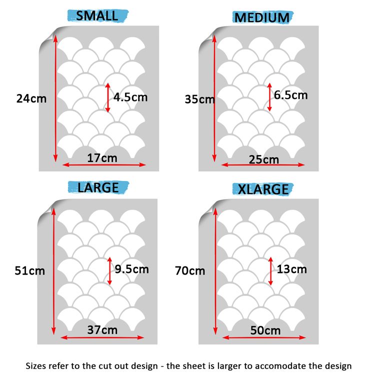 scallop design scale