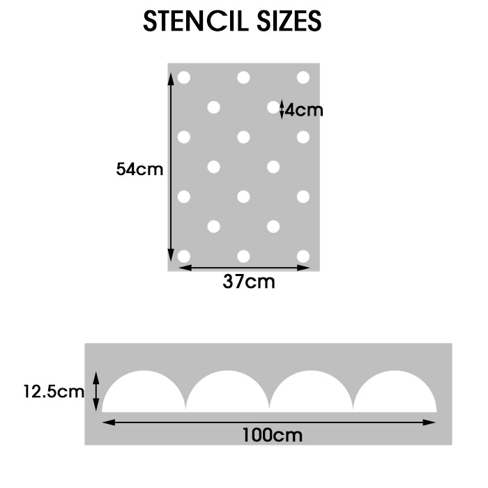 Circle Stencils 16 Pcs For Crafting - Mixed Size Polka Dot Painting ...