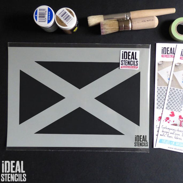 Scottish Flag Stencil - Ideal Stencils – IdealStencils