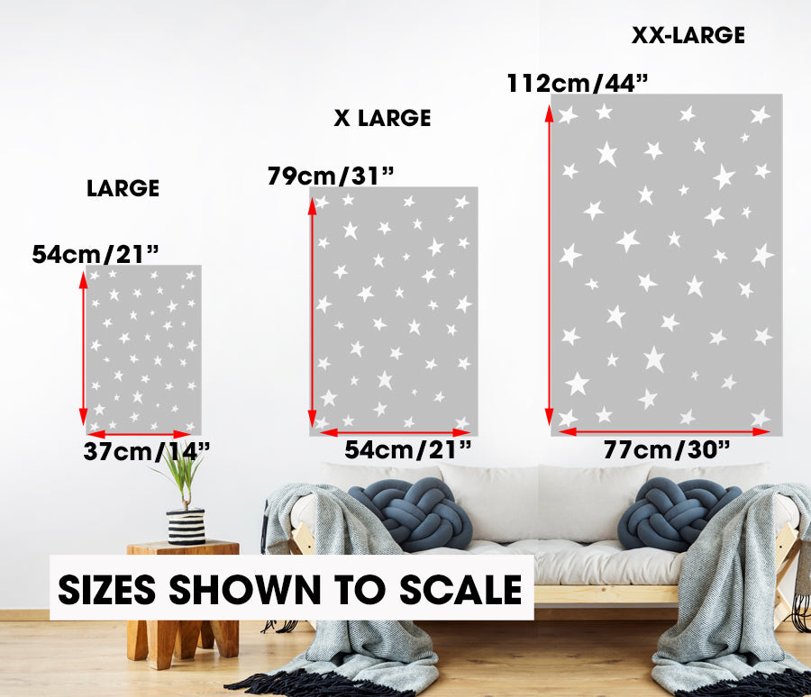 STELLA Star Pattern Wall Decor Stencil- Nursery, KIds Room Wall Decor ...