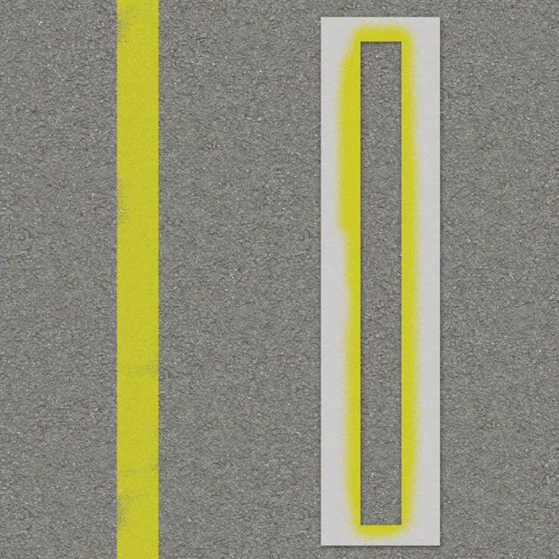 Straight line car parking Stencil – IdealStencils