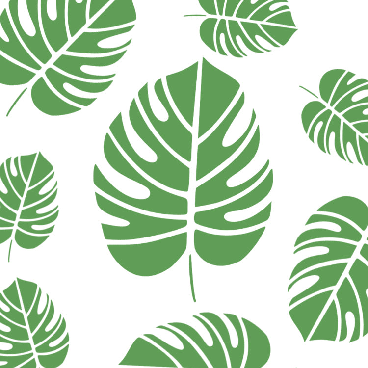 jungle leaf stencil