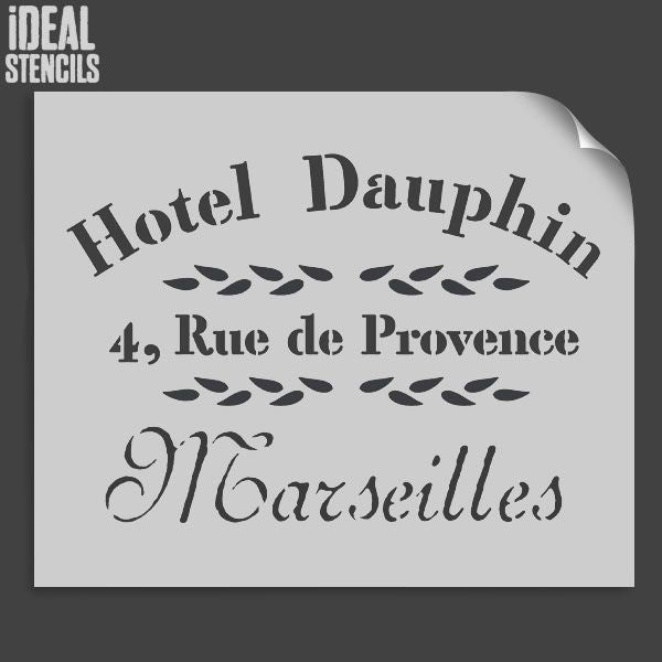 French Hotel Dauphin Stencil - Shabby Chic Furniture Stencils by Ideal ...