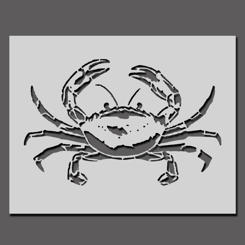 crab wall stencil
