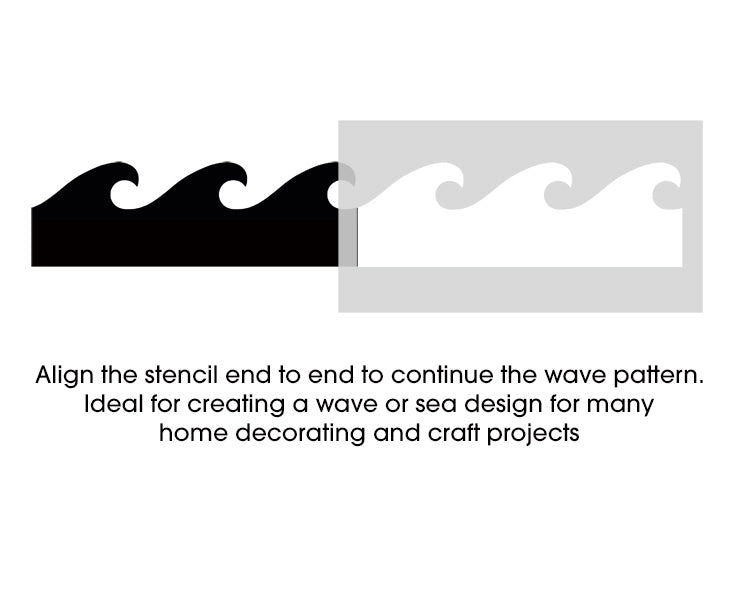 Wave pattern stencil | Nursery Decor | Ideal Stencils – IdealStencils